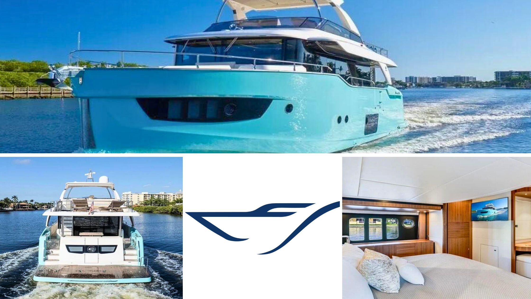 Luxury 58' Absolute Fly Yacht | Delray Beach | South Florida Yacht Rental